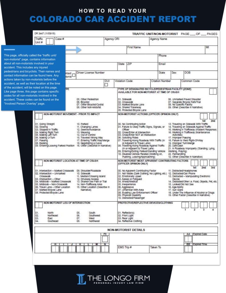 How To Read Your Colorado Car Accident Report | The Longo Firm, LLC